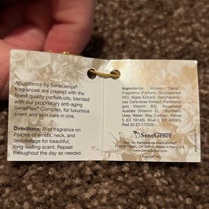 SeneGence | Other | Senegence Abundance Bloom Perfume Oz | Poshmark